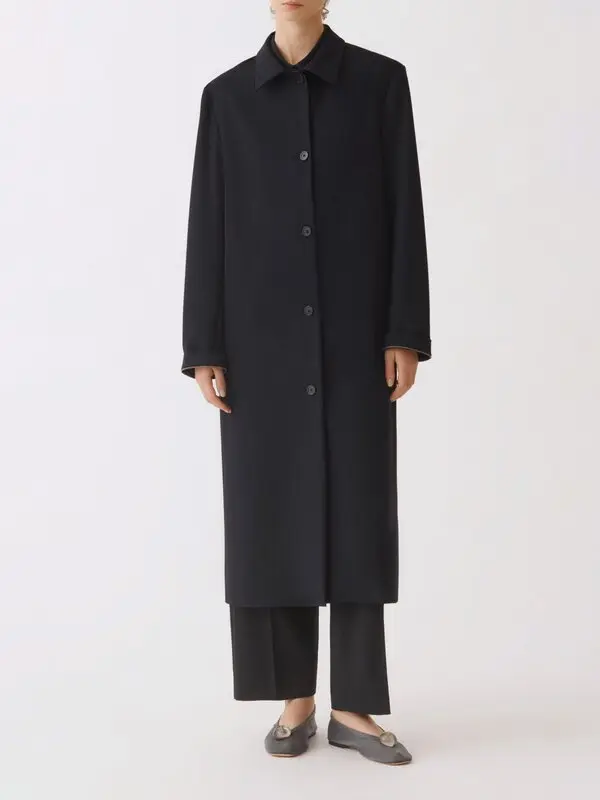 Fabiana Filippi Long Coat - Blue