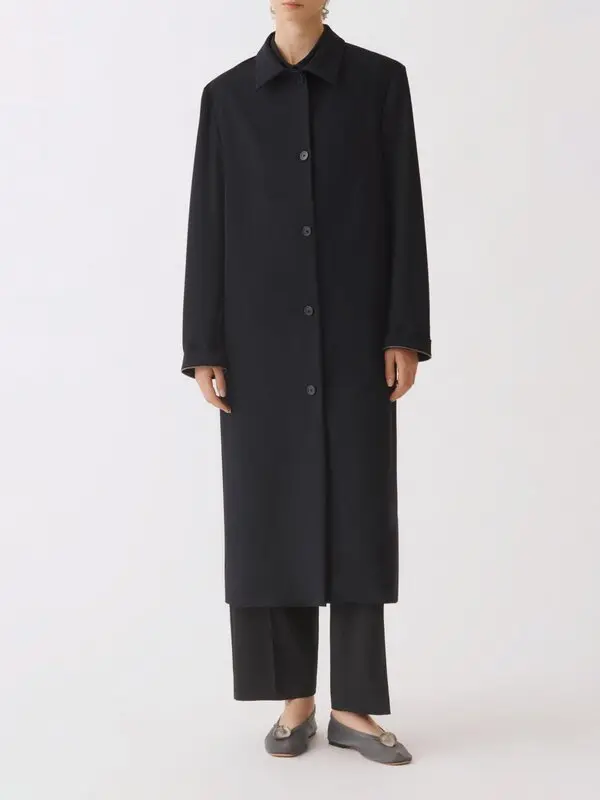 Fabiana Filippi Long Coat - Blue