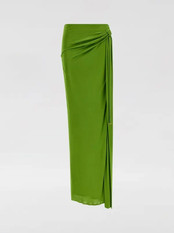 Elisabetta Franchi Jersey Long Skirt - Green