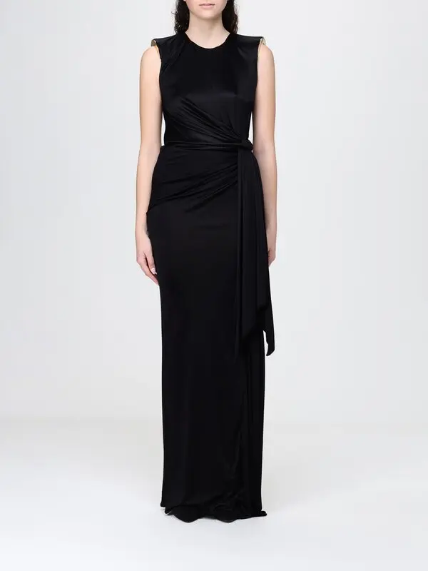 Elisabetta Franchi Sleeveless Draped Top - Black