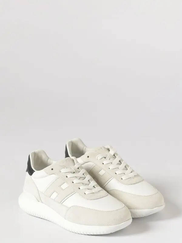 Hogan Interactive³ Suede And Leather Sneakers - White