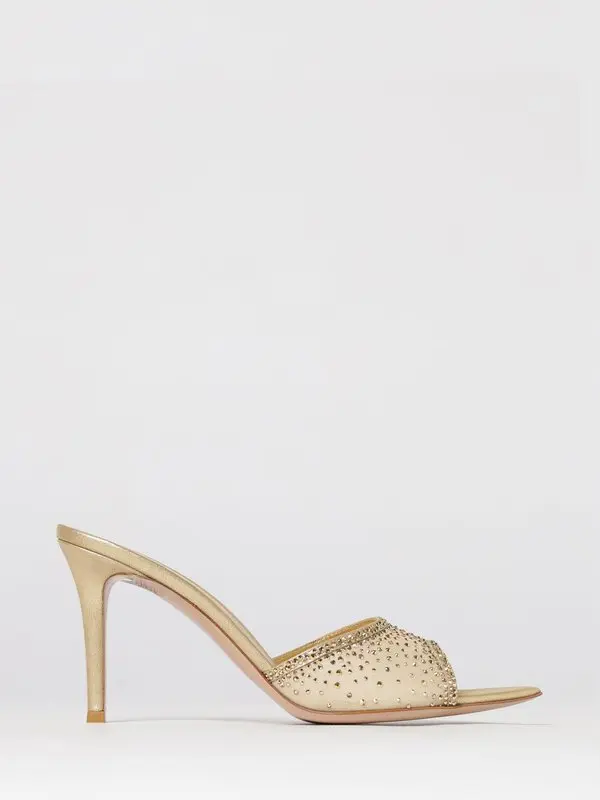GIANVITO ROSSI Rania Crystal-embellished Stiletto Mules