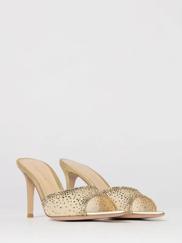 GIANVITO ROSSI Rania Crystal-embellished Stiletto Mules