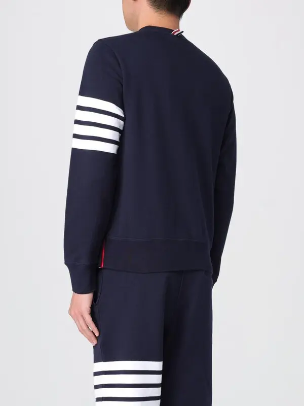 Thom Browne Crew Neck Sweatshirt - Blue