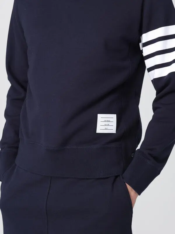 Thom Browne Crew Neck Sweatshirt - Blue