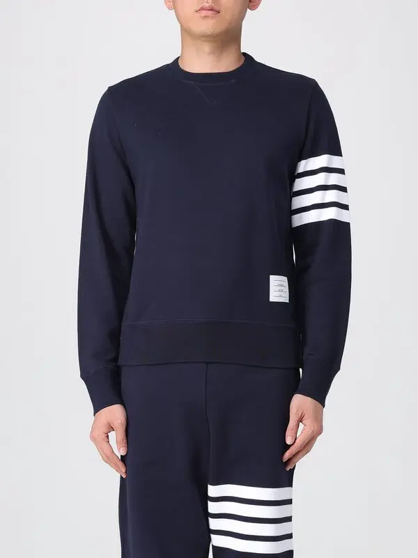 Thom Browne Crew Neck Sweatshirt - Blue