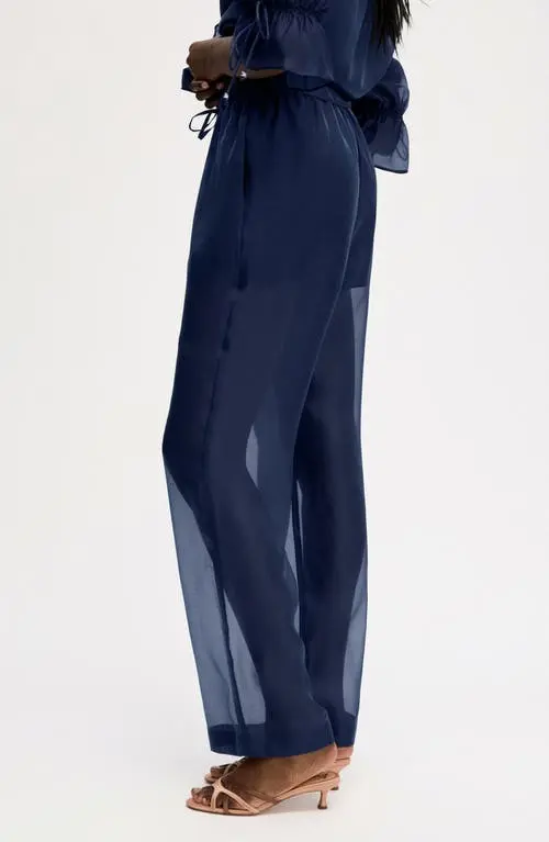 Sam Edelman Sheer Wide Leg Pants
