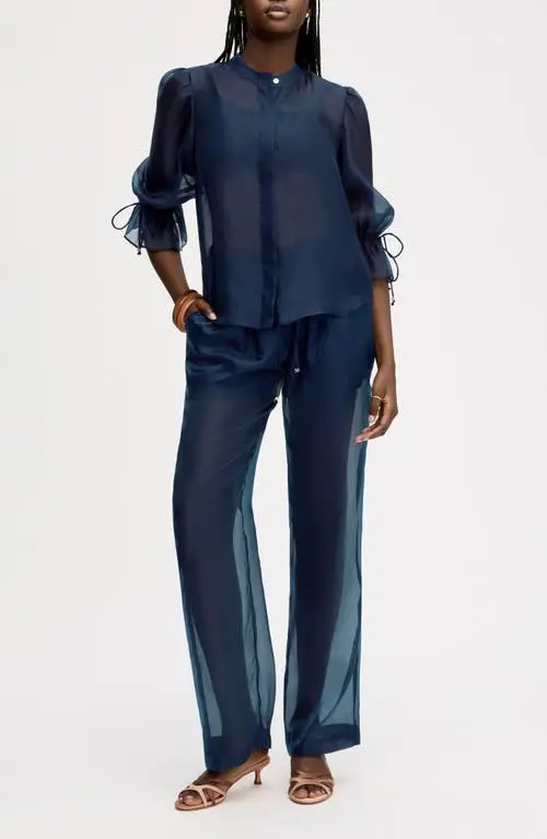 Sam Edelman Sheer Wide Leg Pants