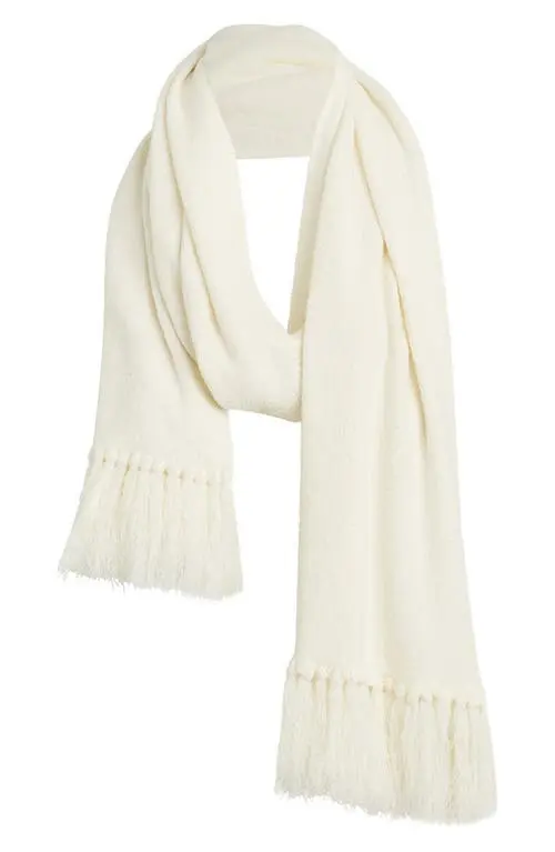 FAVORITE DAUGHTER The Fringe Lightweight Scarf - Ivory