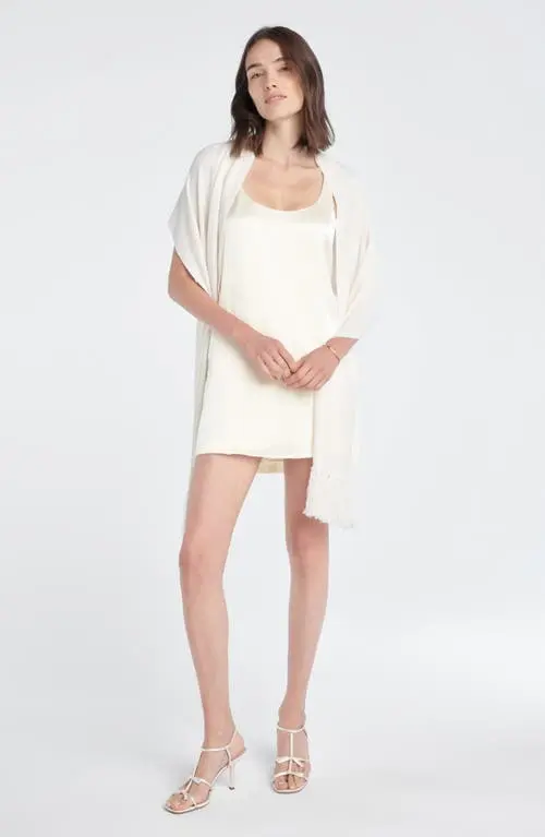 FAVORITE DAUGHTER The Fringe Lightweight Scarf - Ivory