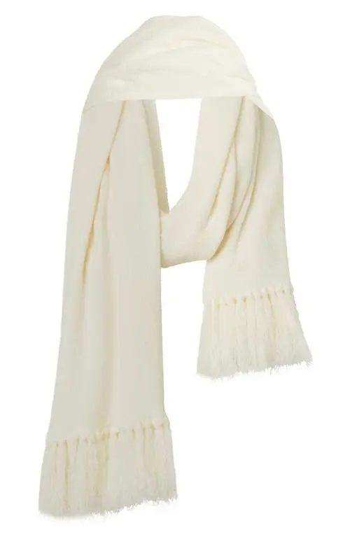 FAVORITE DAUGHTER The Fringe Lightweight Scarf - Ivory