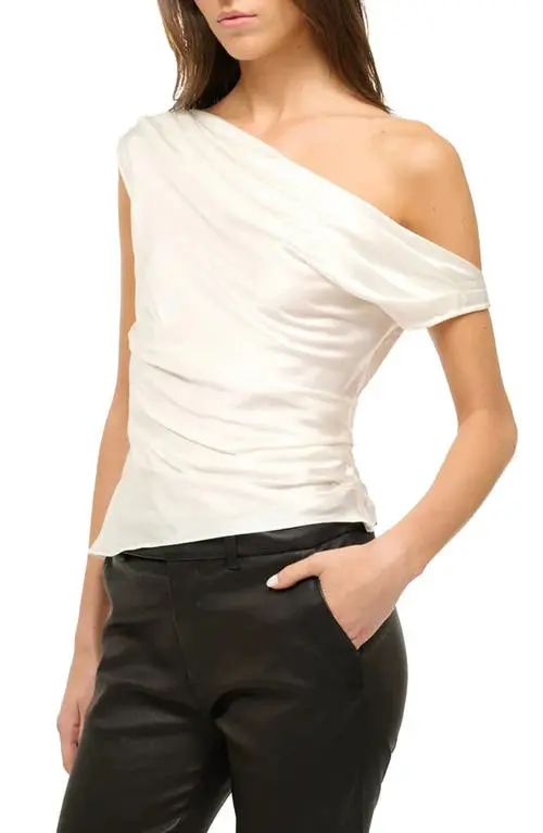 Staud Phare One-shoulder Top - White