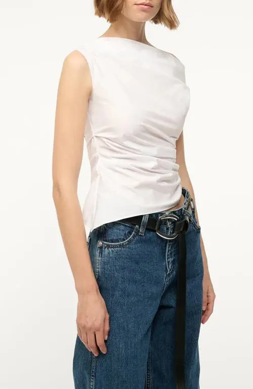Staud Phare One-shoulder Top - White