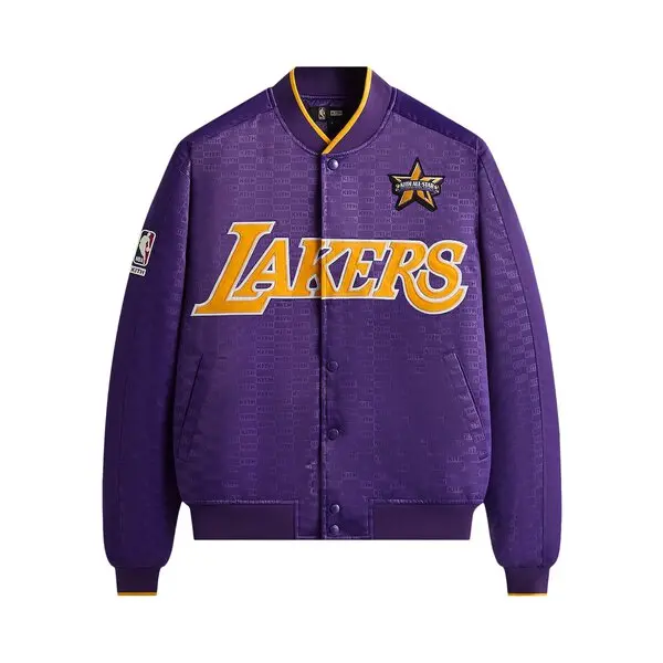 Kith Nba All-star Los Angeles Lakers Bomber Jacket - Purple
