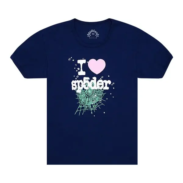 SP5DER Souvenir Tee 'navy