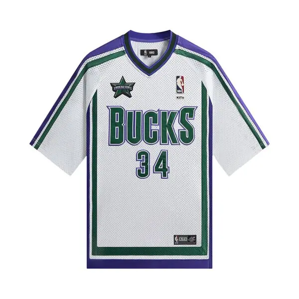 Kith For Nba All-star Milwaukee Bucks Leon Shirt - White