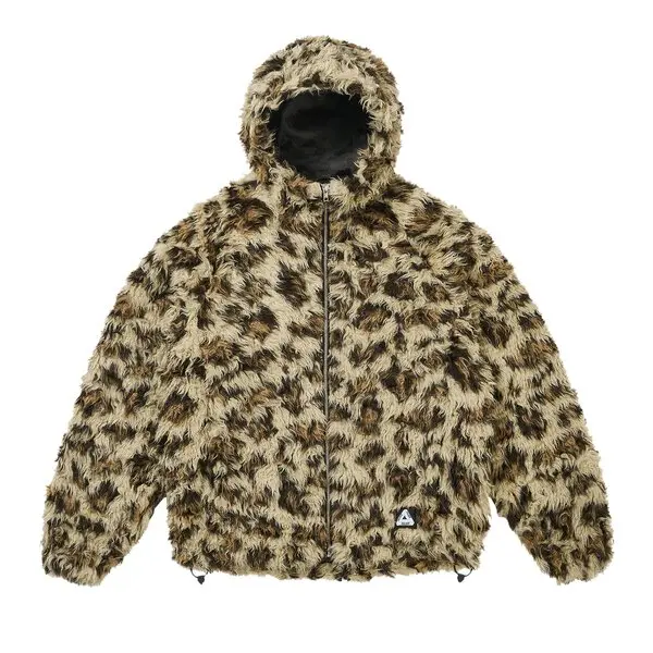 PALACE Furry Fleece Jacket 'leopard