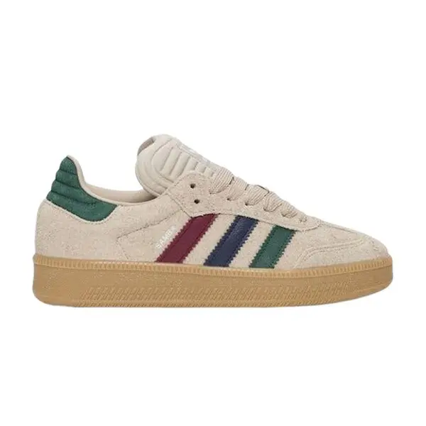 Adidas Samba Xlg 'beige Green Burgundy - Brown