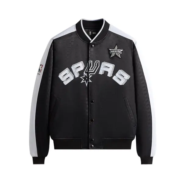 Kith Nba All-star San Antonio Spurs Bomber Jacket - Black