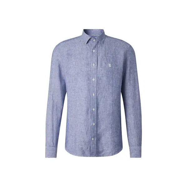 Bogner Timi Linen Shirt - Navy Blue/white