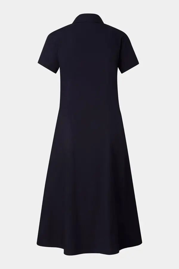 Bogner Alison Poplin Blouse Shirt Dress - Navy Blue