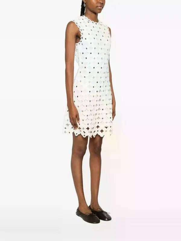 Maje Scalloped Sequin Mini Dress