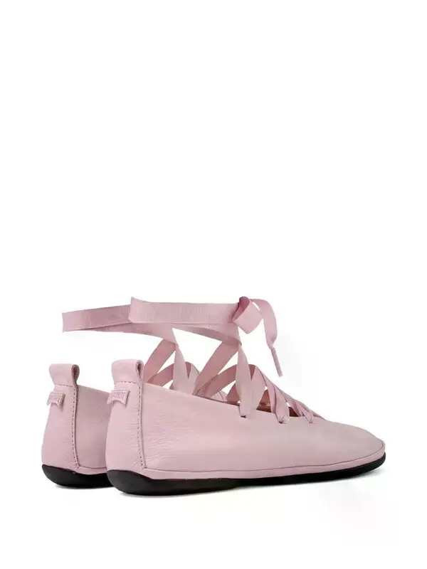 Camper Right Nina Lace-up Ballet Flats - Pink