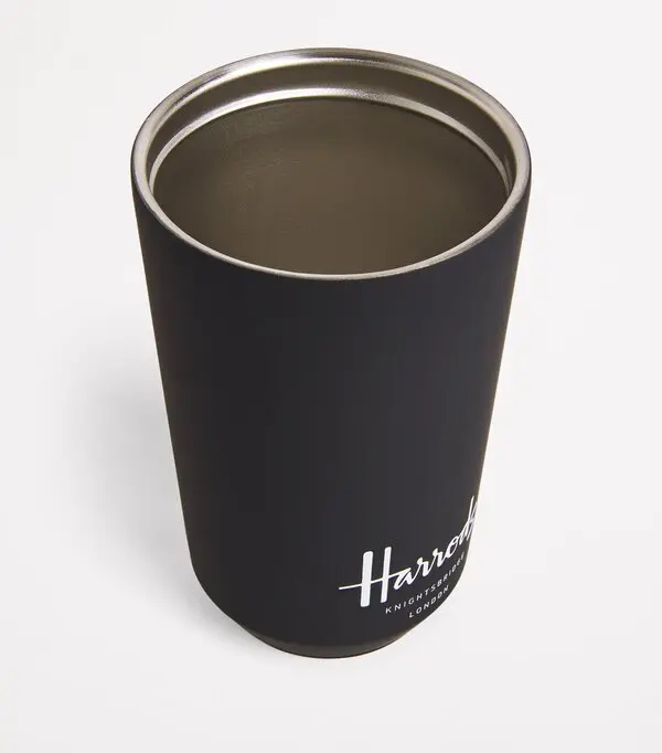 Harrods Logo Travel Cup - Black
