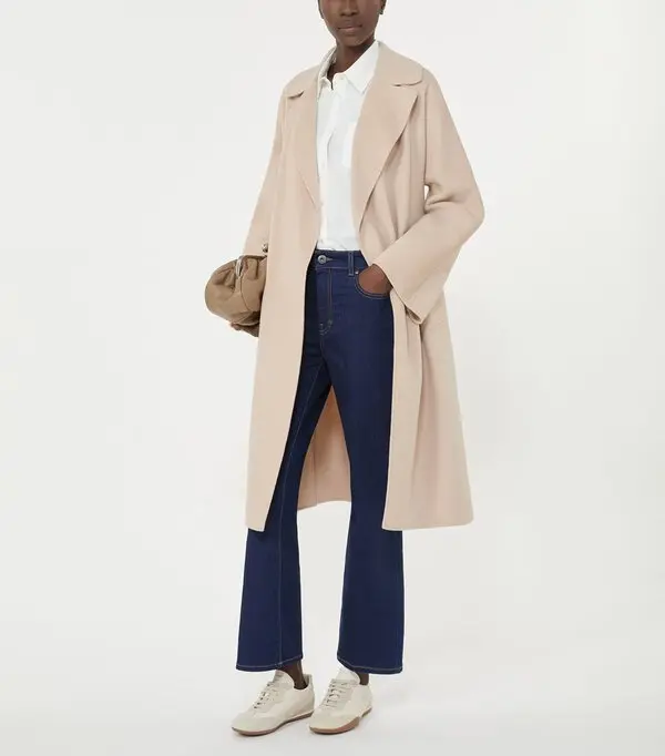 Max Mara Wool-blend Belted Coat - Beige