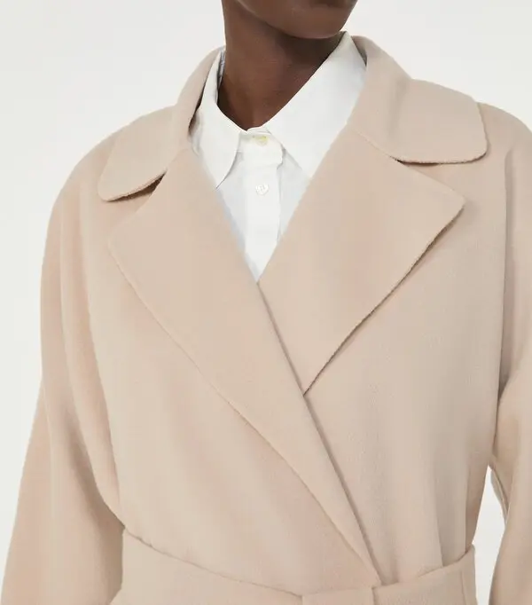 Max Mara Wool-blend Belted Coat - Beige
