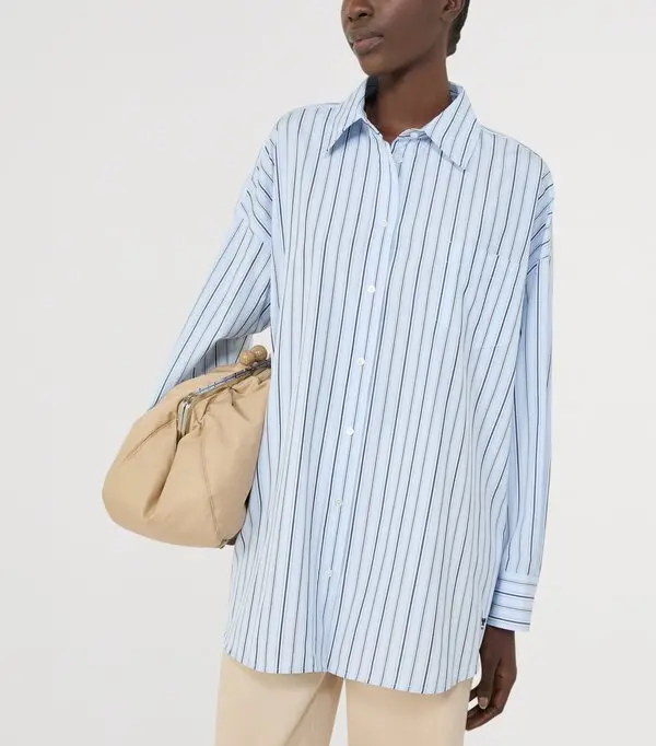 Max Mara Cotton Striped Oversized Shirt