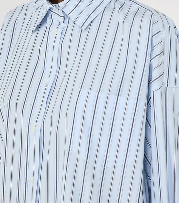 Max Mara Cotton Striped Oversized Shirt