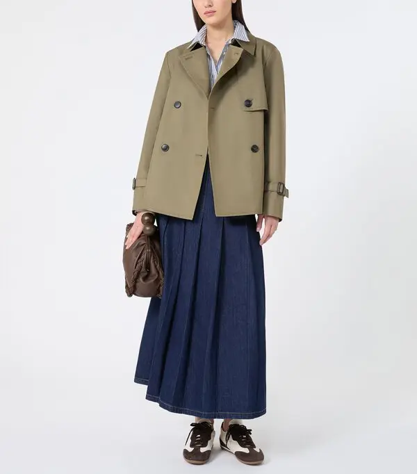 Max Mara Cotton-blend Trench Jacket