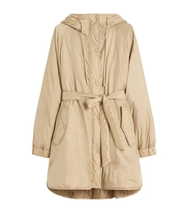 Max Mara Reversible Hooded Coat - Beige
