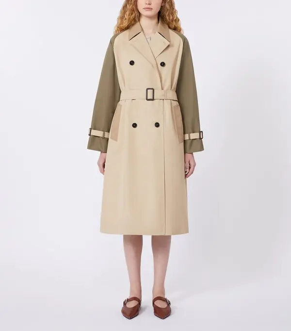 Max Mara Gabardine Reversible Trench Coat