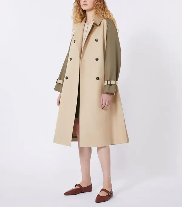 Max Mara Gabardine Reversible Trench Coat