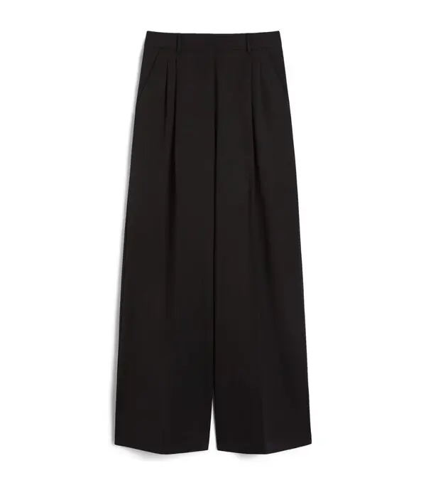 Max Mara Virgin Wool Wide-leg Trousers