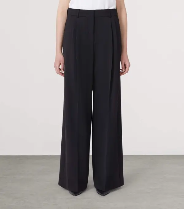 Max Mara Virgin Wool Wide-leg Trousers