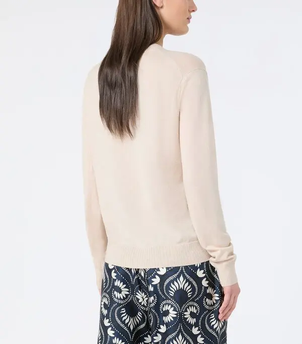 Max Mara Wool-cashmere V-neck Sweater - Beige