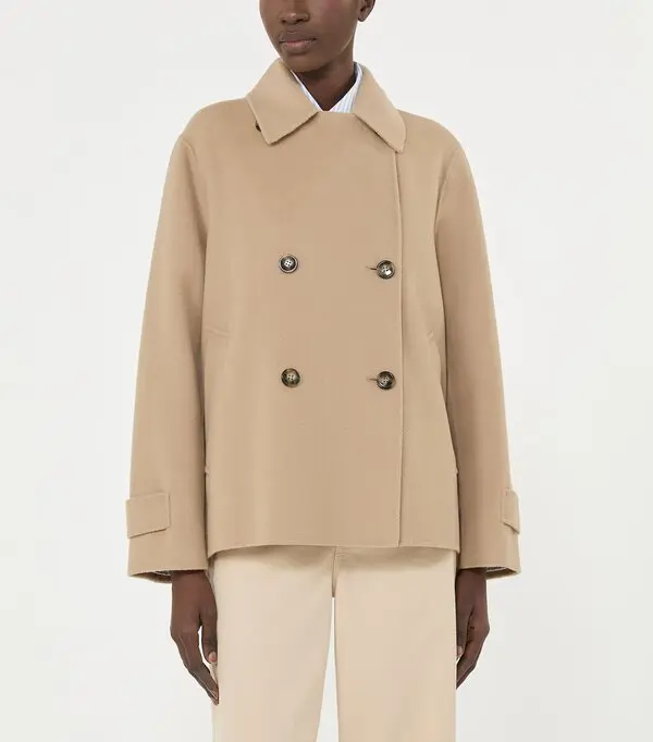 Max Mara Wool-blend Double-breasted Coat - Beige