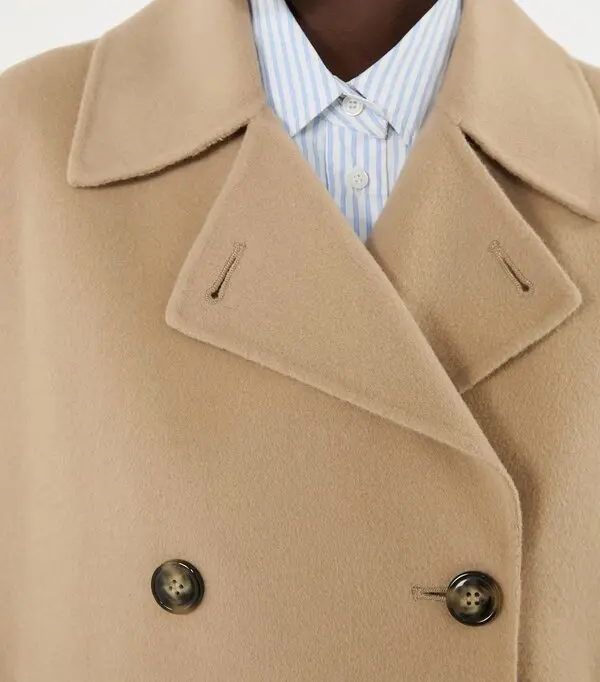 Max Mara Wool-blend Double-breasted Coat - Beige