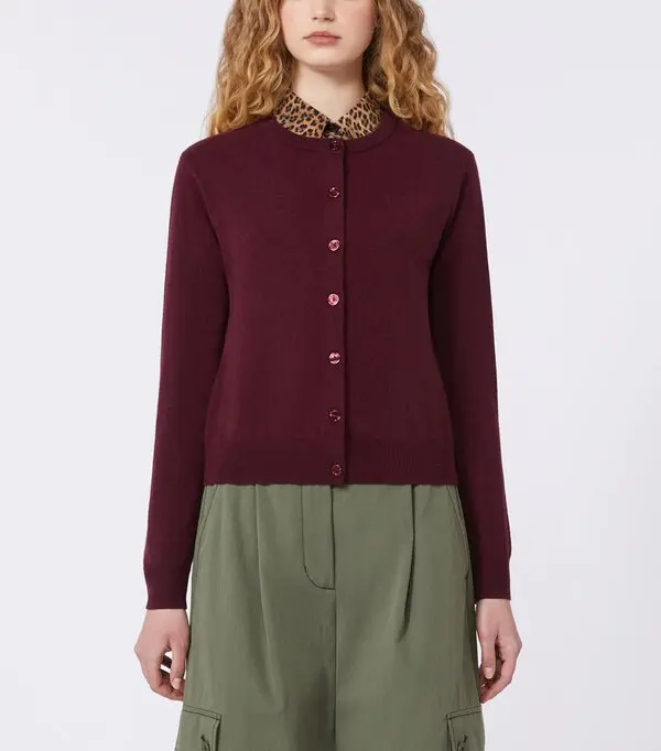 Max Mara Wool-cashmere Buttoned Cardigan