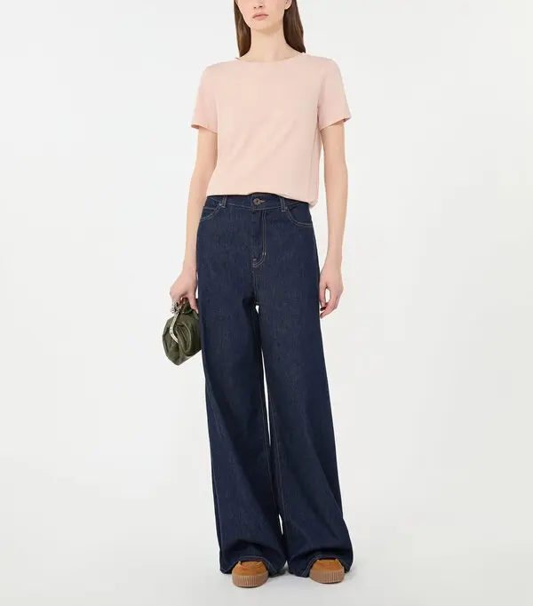 Max Mara Stretch-cotton T-shirt - Pink