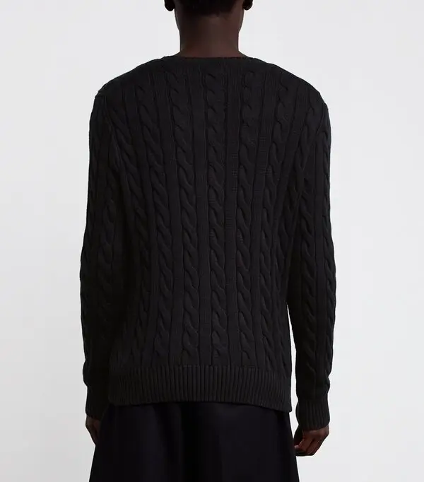 Polo Ralph Lauren Cotton Cable-knit Sweater - Black