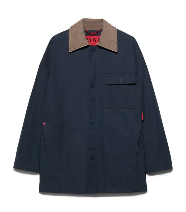 Max & Co. Relaxed Fit Raincoat - Blue