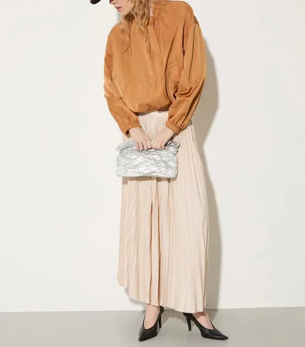Max & Co. Jersey Pleated Maxi Skirt
