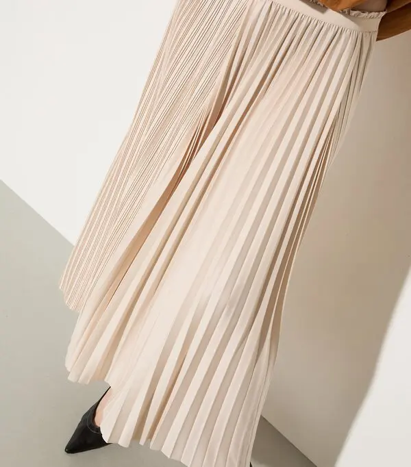 Max & Co. Jersey Pleated Maxi Skirt