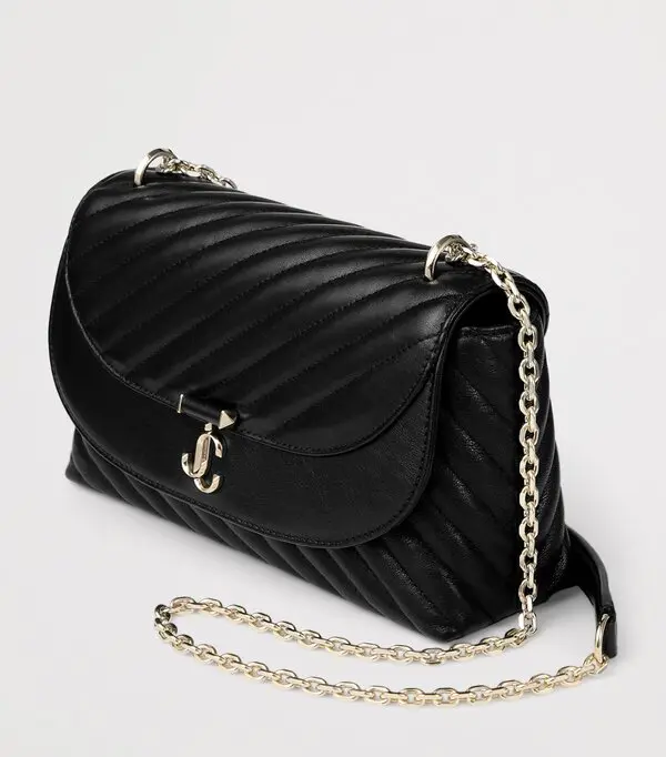 JIMMY CHOO Medium Leather Curve Cross-body Bag