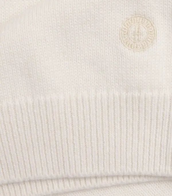 Harrods Cotton-cashmere Collared Sweater - Ivory