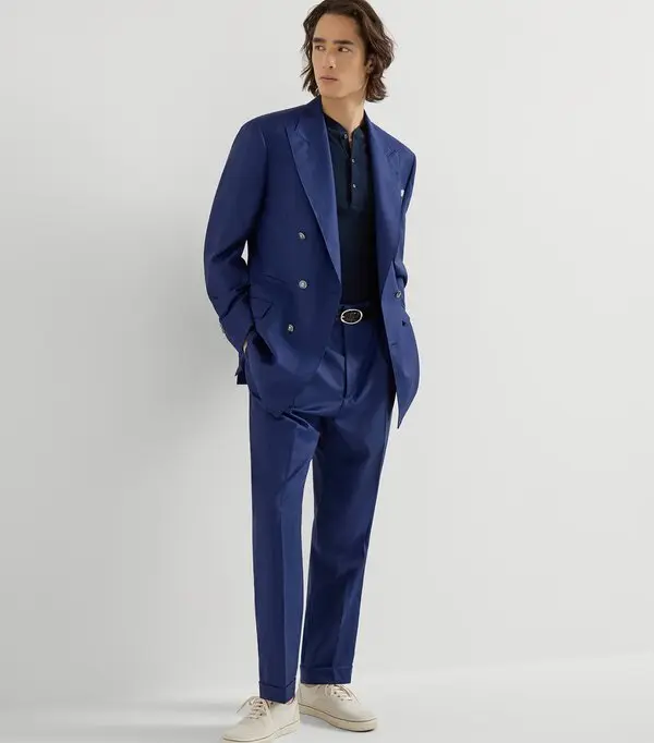Brunello Cucinelli Virgin Wool 2-piece Suit - Blue